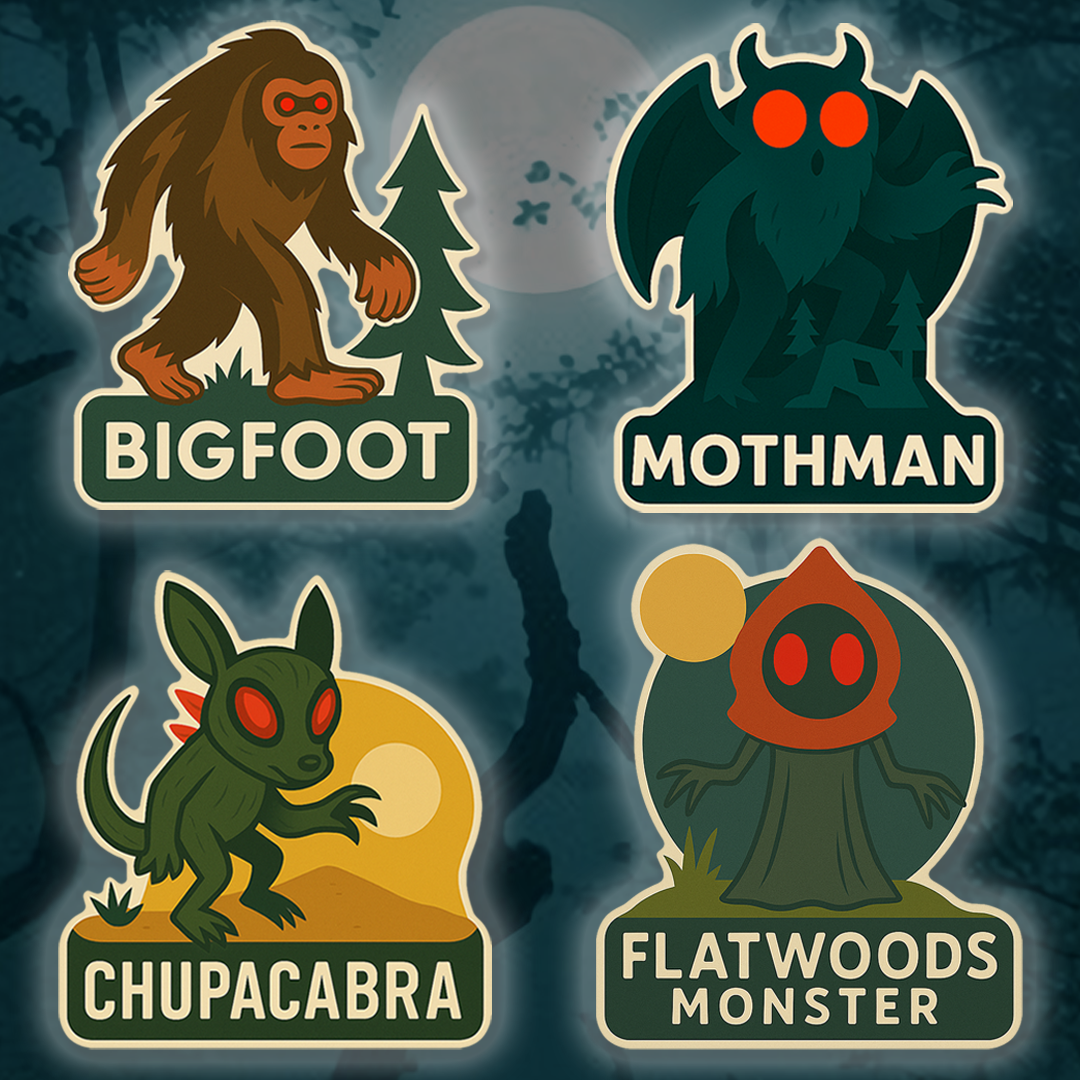 Creepy Cryptid Stickers – Slapped Ham Store